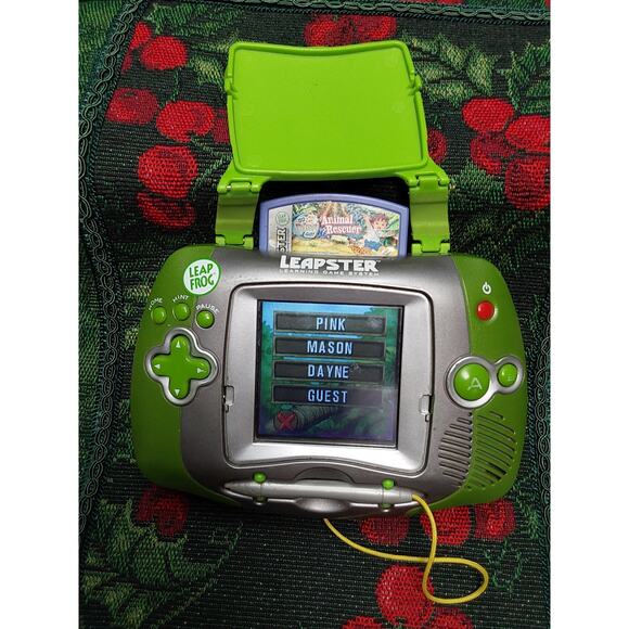 Leapster | Toys | Leap Frog Leapster Learning Game System Lime Green ...